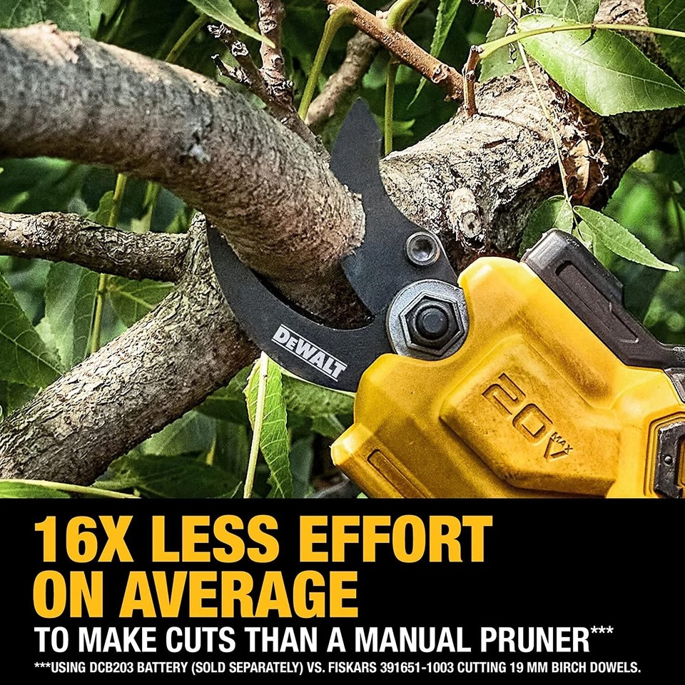 DEWALT DCPR320B 20V MAX Cordless Battery Powered Pruner Coated Blade ...