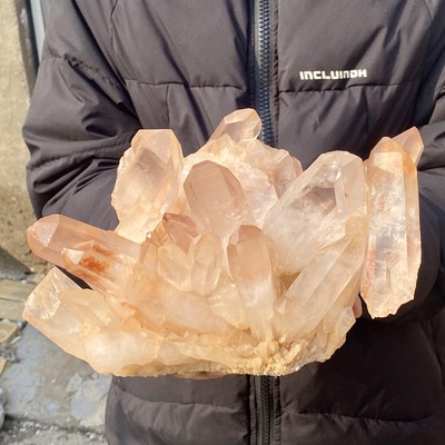 10LB Natural rare white water crystal cluster backbone mineral specimen ...