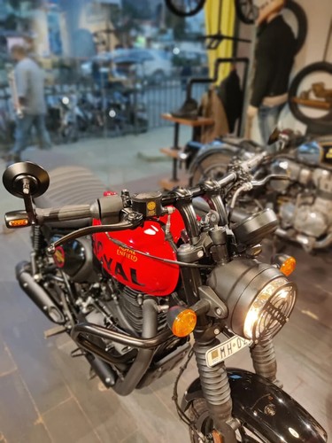 HANDLEBAR & HANDLE RISER FIT FOR ROYAL ENFIELD RE HUNTER 350 2022 ...