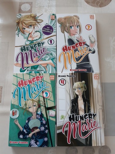 Lot Mangas - HUNGRY MARIE - tomes 1 à 4 Tamura - shonen SERIE COMPLETE ...