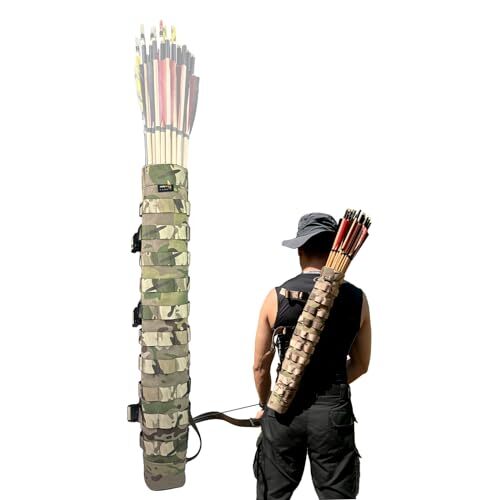 Camouflage Tactical Quiver for Arrows with Molle System Arrow Quiver or ...
