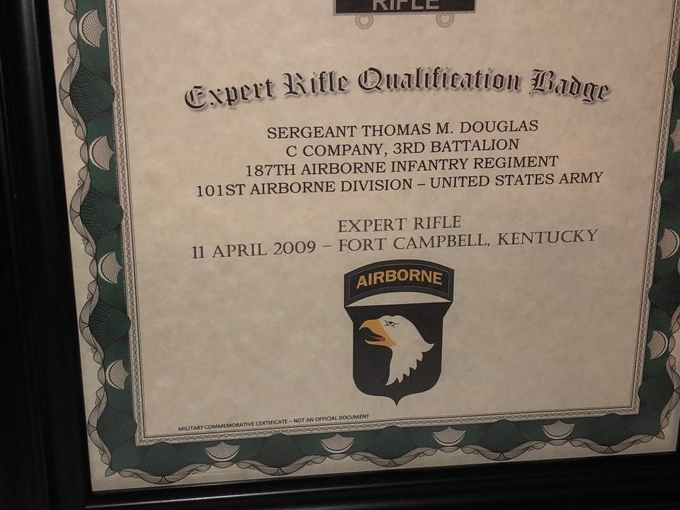 ARMY - EXPERT RIFLE BADGE QUALIFICATION PRINT / w/Free Custom Printing ...