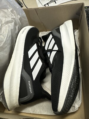Adidas Pureboost 5 W Black W/ White Womens US Size 8 1/2 Running Shoe ...
