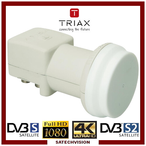 LNB Quad Triax TQD 0,3 dB Gain 65 dB Tête universelle 4 sorties Full HD ...