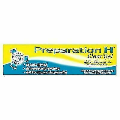 Preparation H Clear Gel - 50g | Hemorrhoid Relief Sealed 3F ...