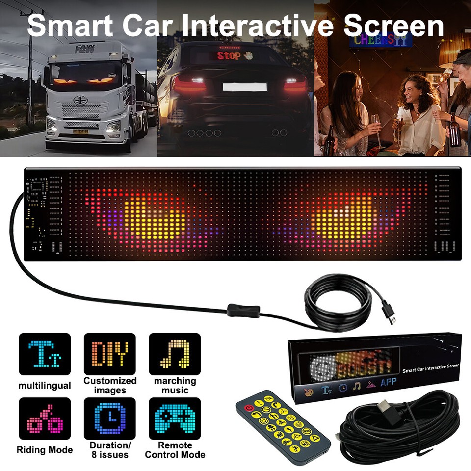 2x Devil's Eye LED Light Truck-Specific LED-Screen Car Eye Light Truck ...