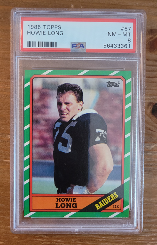 1986 Topps #67 Howie Long PSA 8 Los Angeles Raiders | eBay