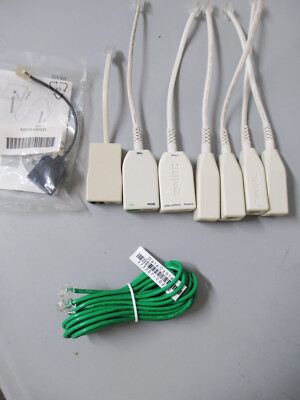 Lot of 7 DSL Modem Phone Fax In-Line Splitter Filter Network RJ11 & 25 ...