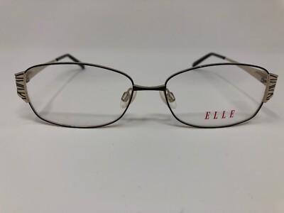 NEW! Elle EL13391 Black Eyeglasses Frames 53/15/135 Gold Flex Hinge ...