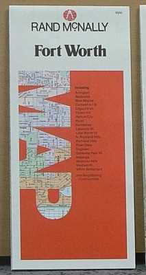 1982 Rand McNally Street Map of Fort Worth, Texas | eBay