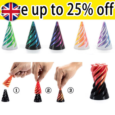 3d Printed Fidget Cone Toy Impossible Pyramid Passthrough Sculpture ...