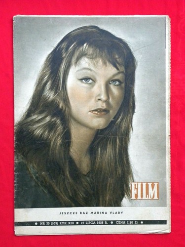 MARINA VLADY cover Polish mag FILM 1958 Marilyn Monroe Liliane Brousse ...