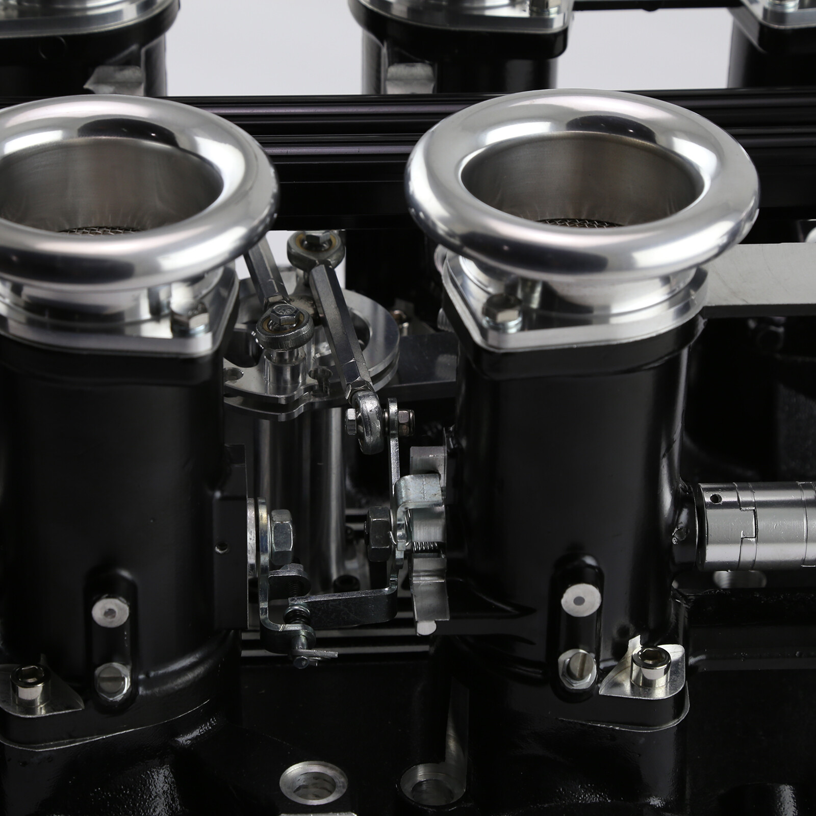 Ford BB 460 Downdraft EFI Stack Intake Manifold System Complete Black ...