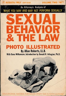 SEXUAL BEHAVIOR & LAW Allan Roberts 1971 academy vintage digest paperback 127781 | eBay