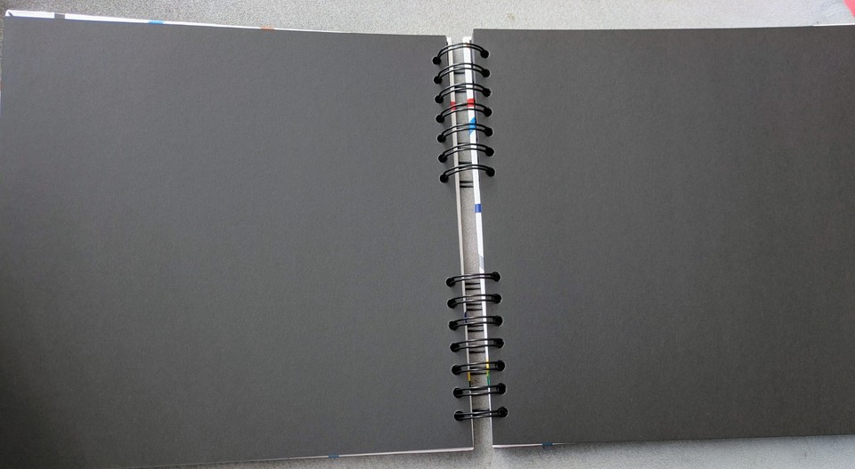 Paperchase Black Pages Sketch Book Drawing Scrapbooking Art Craft New ...