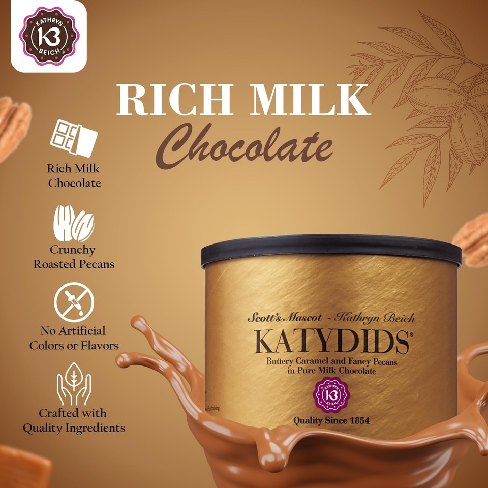 Katydids Candy by Kathryn Beich –Milk Chocolate Caramel Pecan Clusters ...