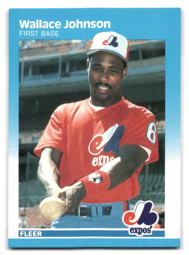 Wallace Johnson 1987 Fleer Baseball #321 Montreal Expos | eBay
