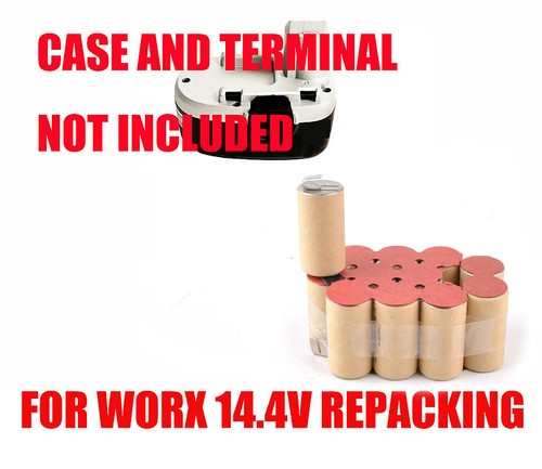 Battery Repacking Cell Pack For WORX 14.4V A 3.0Ah Ni-MH NEW WX158 ...