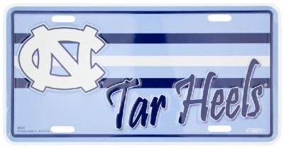 NORTH CAROLINA TAR HEELS CAR TRUCK TAG LICENSE PLATE METAL SIGN UNC MAN ...