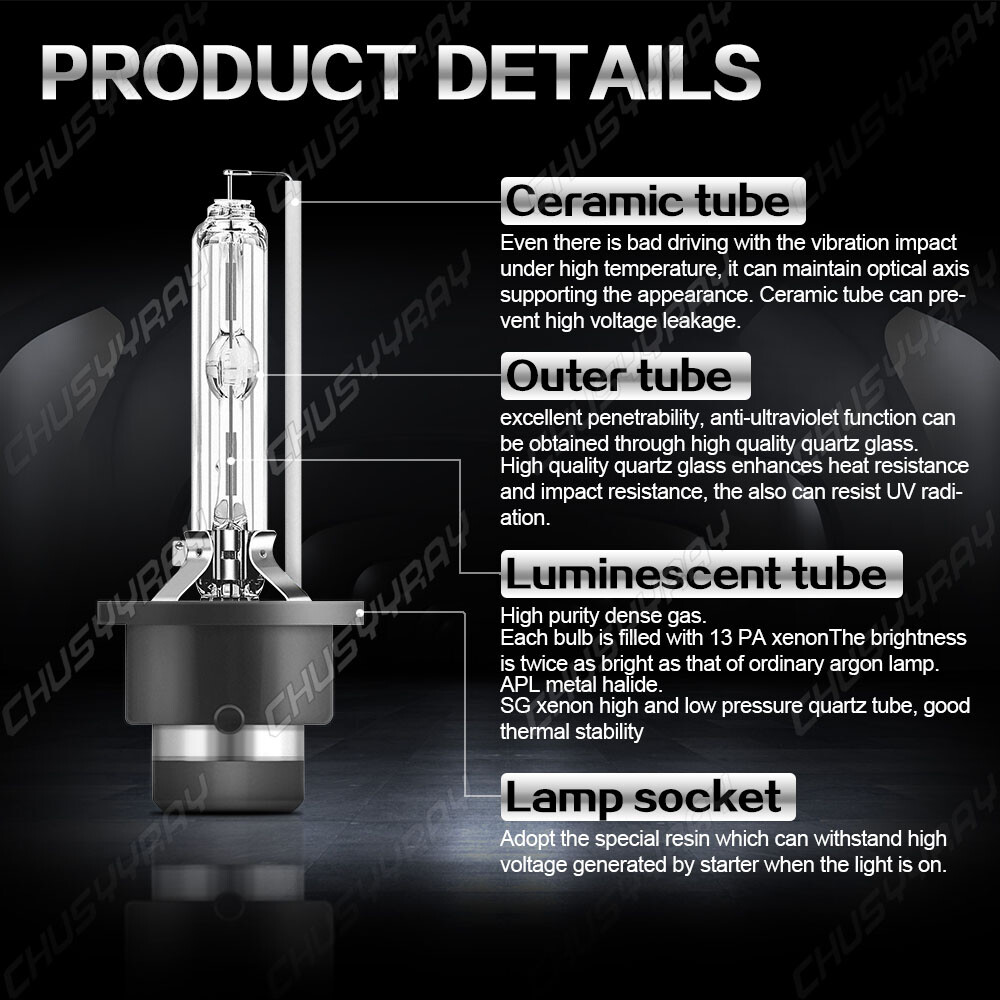 2pc D2S/D2R HID Headlight Bulbs For Lexus RX300 2001 2002 2003 Low Beam ...