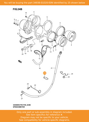 SUZUKI Guide, Cable No.3, 34938-01D20-E0N OEM | eBay UK