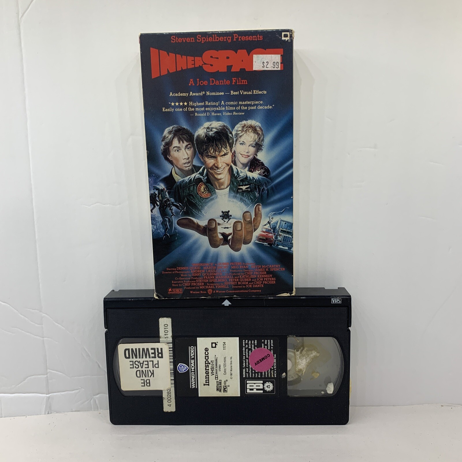 Steven Spielberg Presents Innerspace A Joe Dante Film VHS 1988 First ...