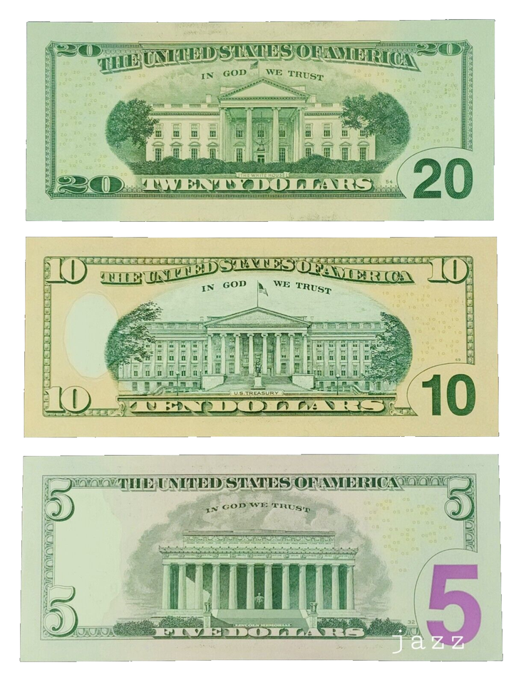 SET US LEGAL TENDER BANKNOTE SERIES 2017A $5 $10 $20 DOLLAR MINT CRISP ...