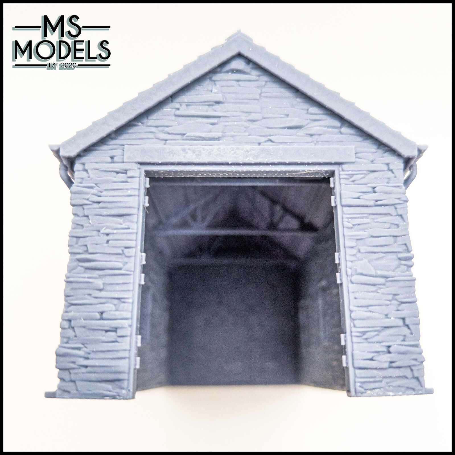 Narrow Gauge Slate Built Engine Shed for 009 OO9/O16.5 Model Railway ...