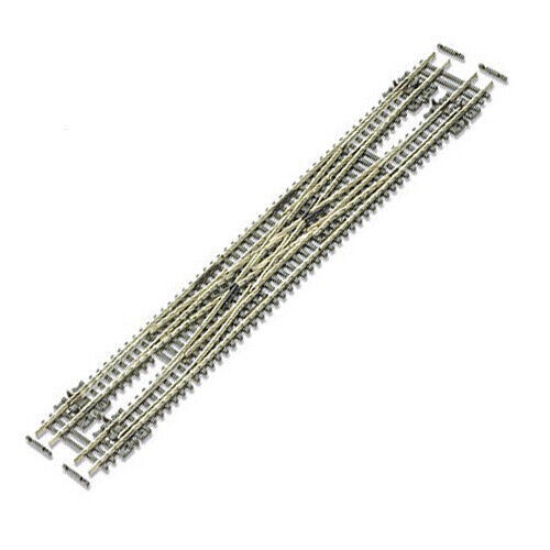 Peco SL-E383F N Scale ~ New ~ Code 55 ~ #6 Double Scissor Crossover ...