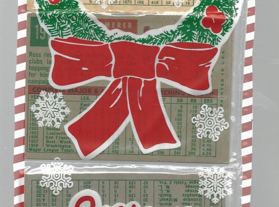 1959 TOPPS Christmas RACK PACK POSSIBLE MANTLE/MAYS/CLEMENTE/KOUFAX ...