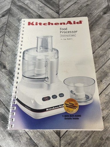 KitchenAid Food Processor KFP600WH Instructions Manual Recipe Book | eBay