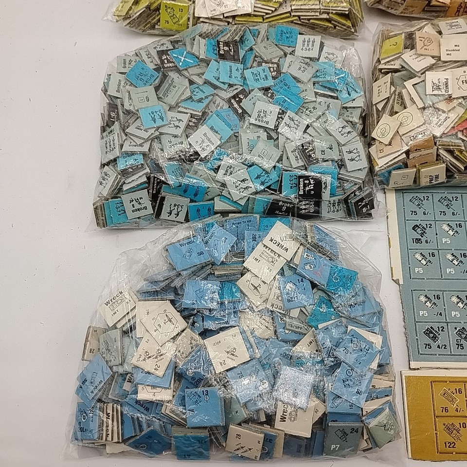 Avalon Hill Squad Leader ASL Counter Collection - Over 1.5lbs 3000+ Lot ...