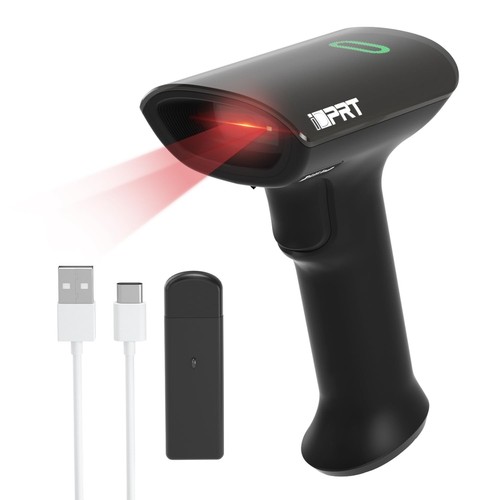 Bluetooth 1D 2D QR Barcode Scanner, Wireless Barcode Scanner, Handheld ...