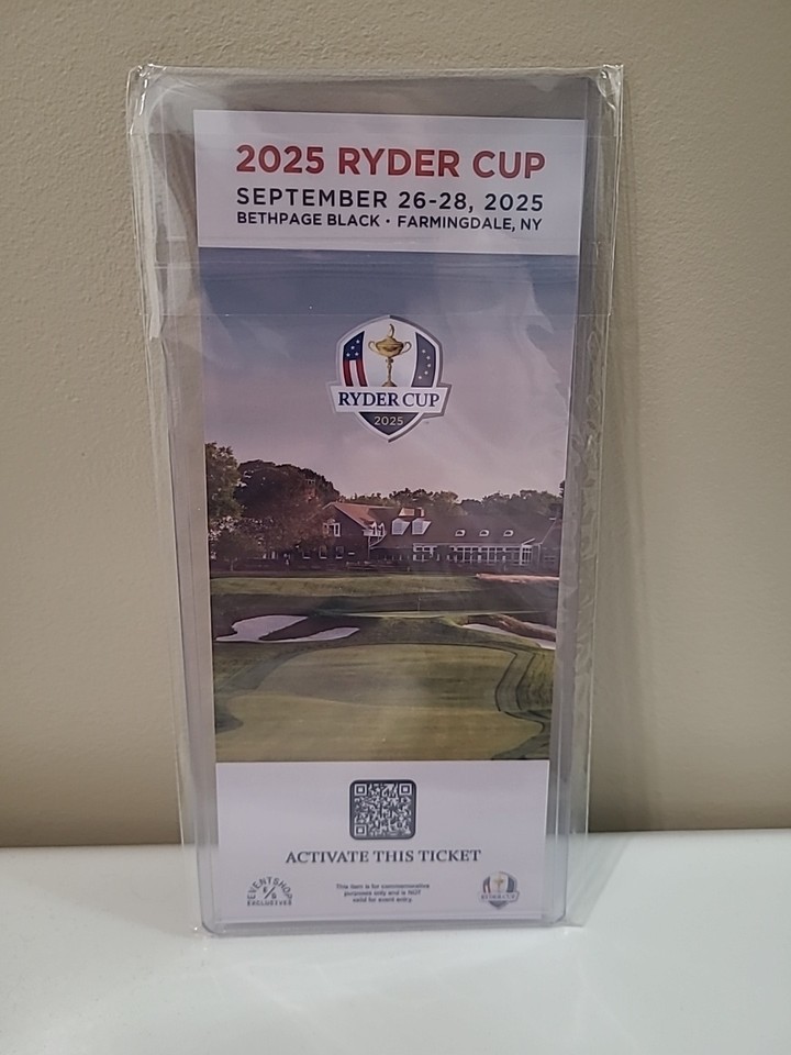 Ryder Cup 2025 Commemorative Ticket #530 | eBay