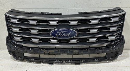 FORD EXPLORER UPPER GRILLE XLT CHROME GRAY FB5Z-8200-AC OEM 16 17 2016 ...