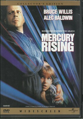 Mercury Rising (DVD, 1999, Collectors Edition) Bruce Willis, Alec ...