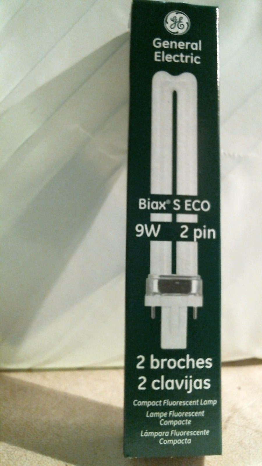 GE Biax S ECO 9W 2 Pin Compact Fluorescent Lamp F9BX/841/ECO, FS | eBay