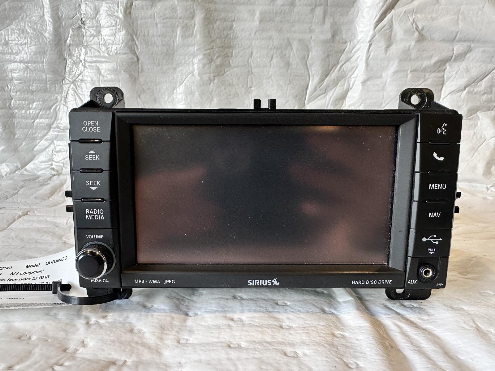 2012 DODGE DURANGO OEM Stereo Radio w/ Navigation; face plate ID RHR | eBay