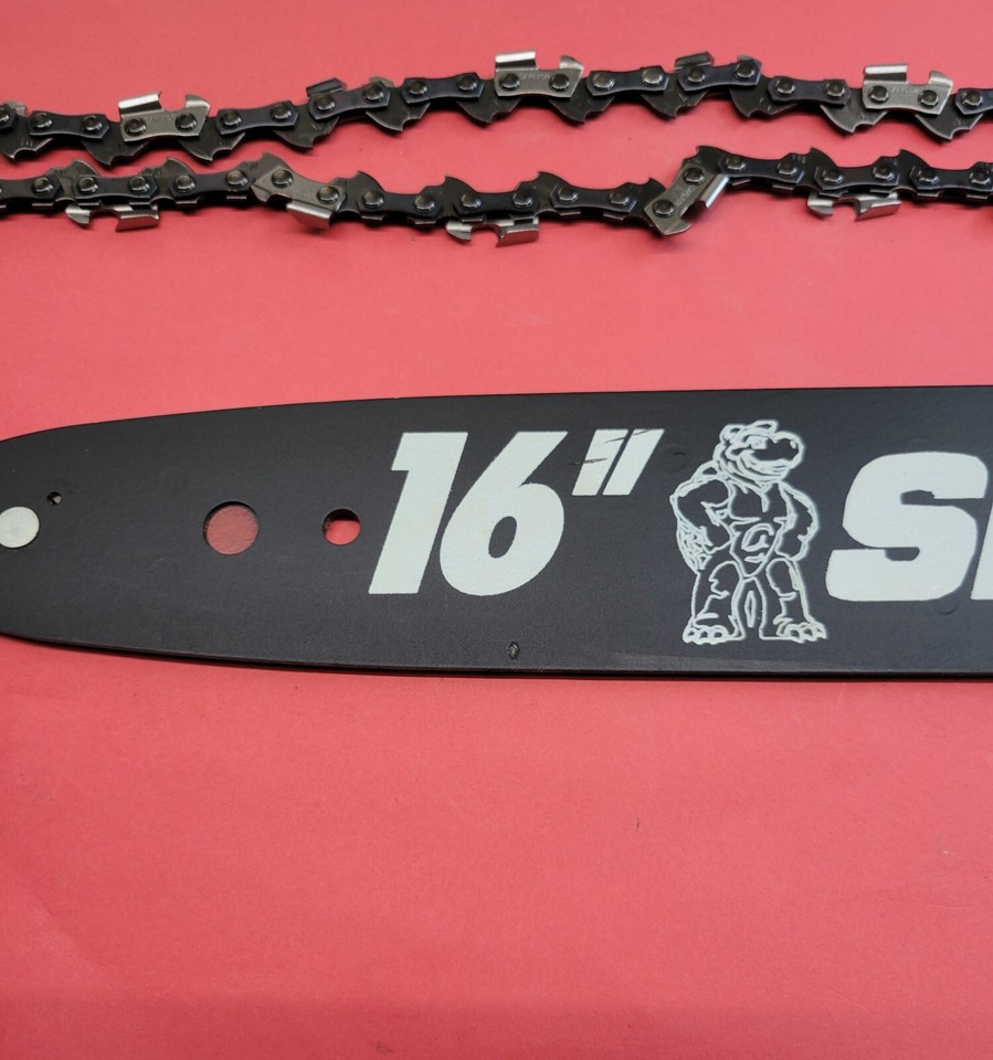 NEW Snapper 16" Chainsaw Bar and Chain 56 Drive Link, 50 Gauge | eBay