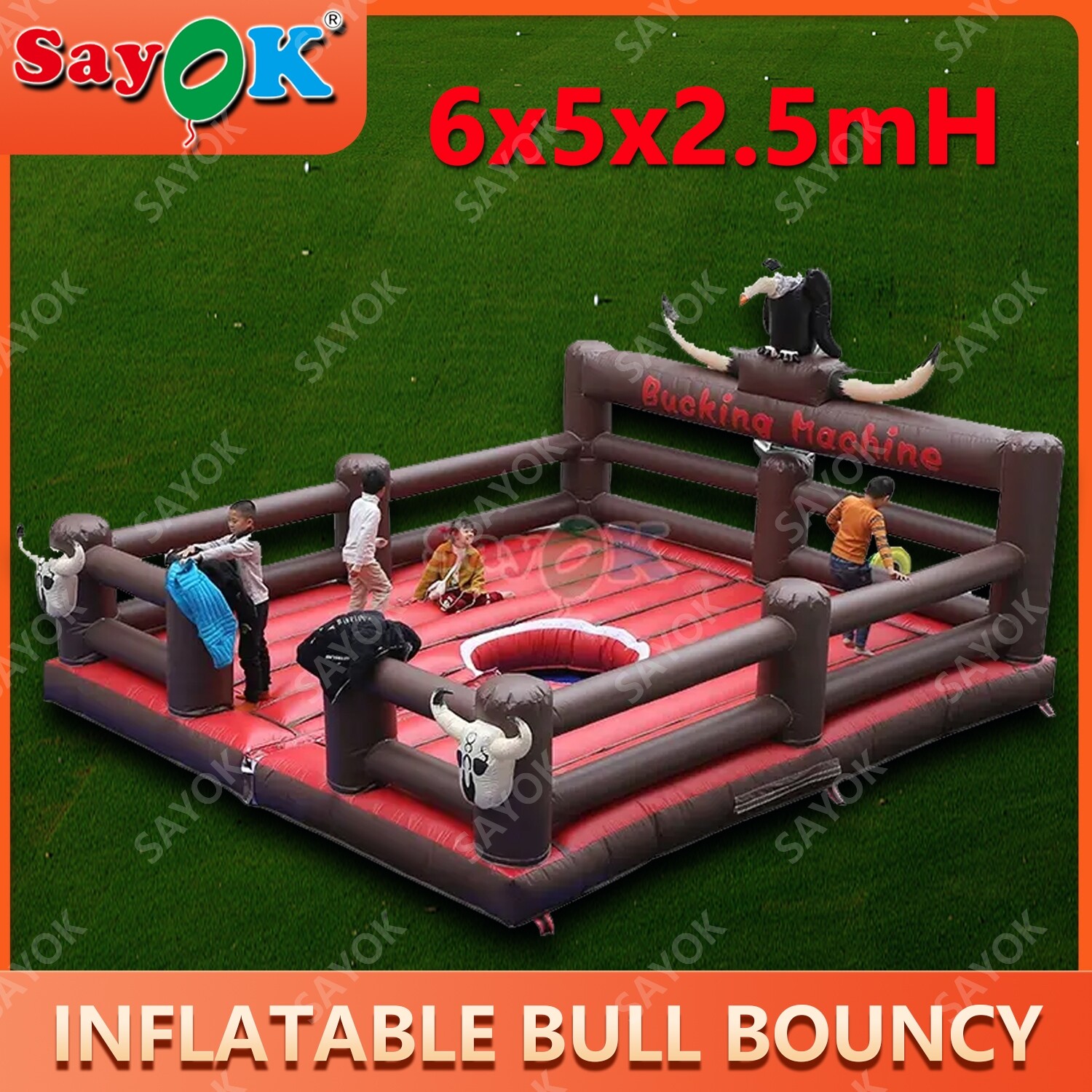 Mechanical Bull Inflatable Bull Bouncy Bouncer Adults Games Rodeo Bull ...