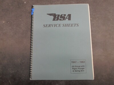 BSA Service Sheets 1947-62 A Group 1467 # 7 | eBay