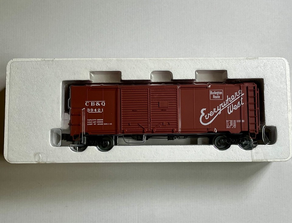 NEW! INTERMOUNTAIN O SCALE 3-Rail 40' DOUBLE DOOR BOXCAR CB&Q Everywhere West | eBay