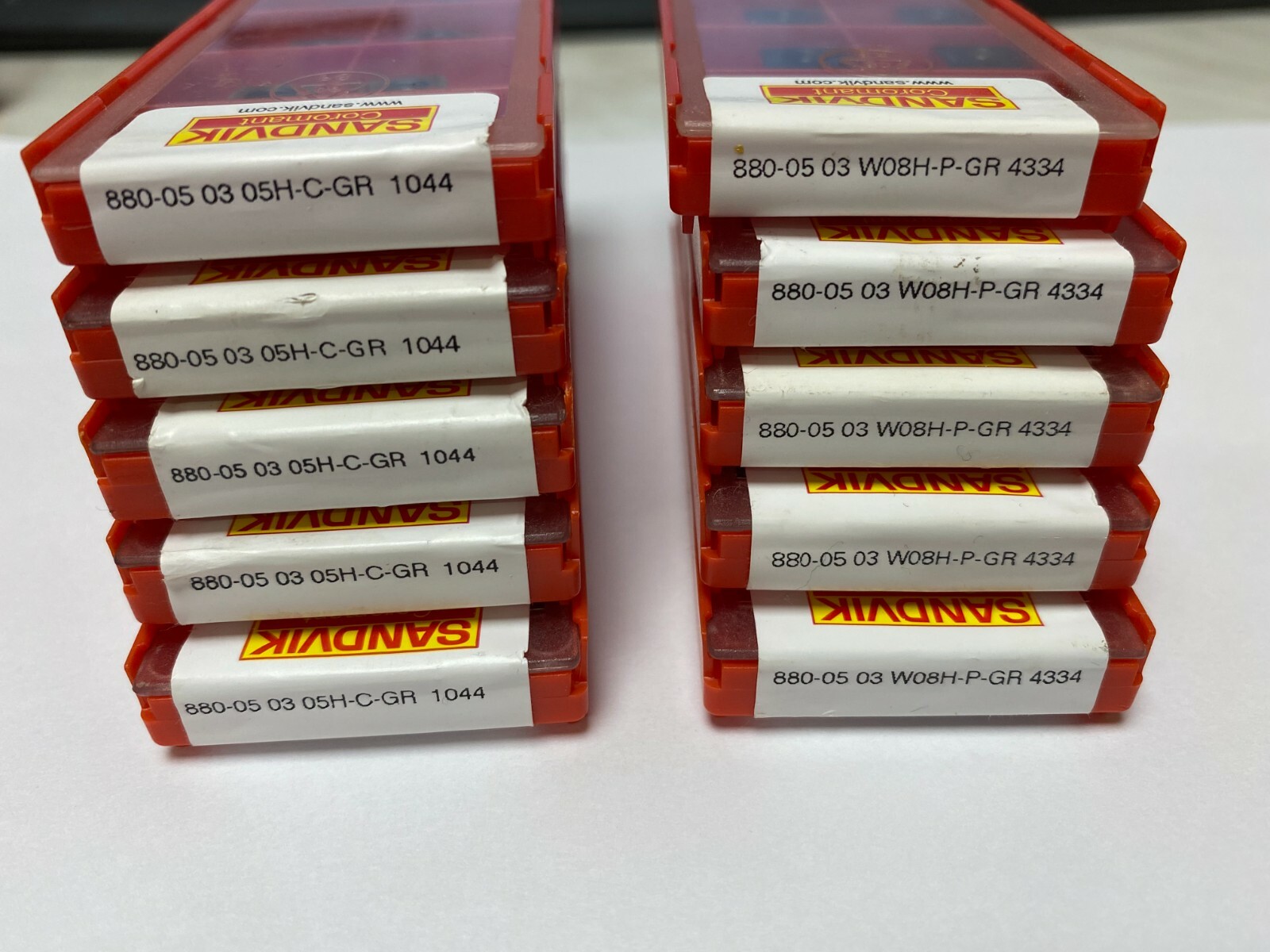 * FACTORY PACK* SANDVIK 880-0503W08H-P-GR 4334 + 880-050305H-C-GR 1044 ...