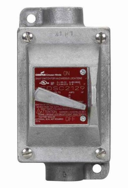 Eaton Crouse-Hinds Series EDS Snap Switch Control Station (EDSC2129 ...