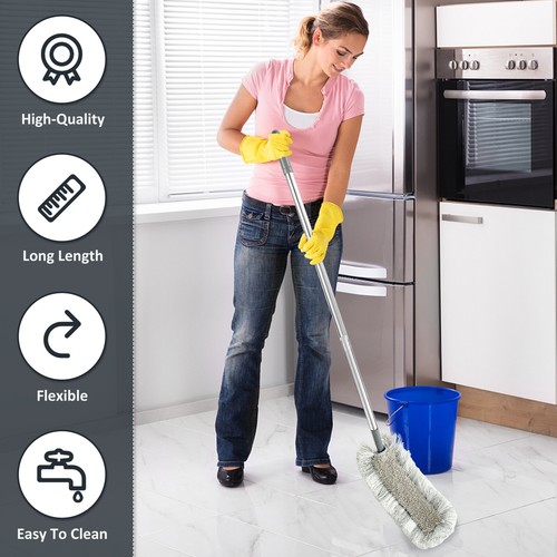 Dust Cleaning Kit with 67 in Handle Cloth Dust Cleaner Tool with 2 ...