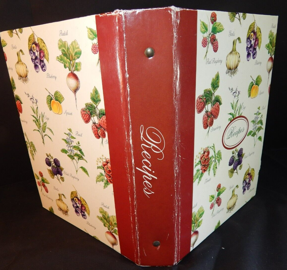 Vintage HUGE Lot Recipe File Book Books Organizer Folders & Blank ...