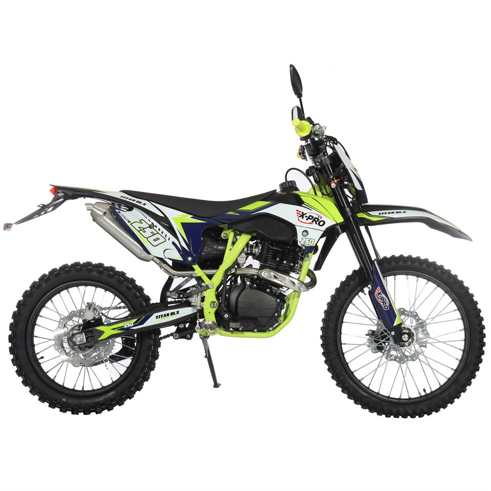 X-PRO Titan 250 DLX 250cc Dirt Bike with All Lights Pit Bike Off Road ...