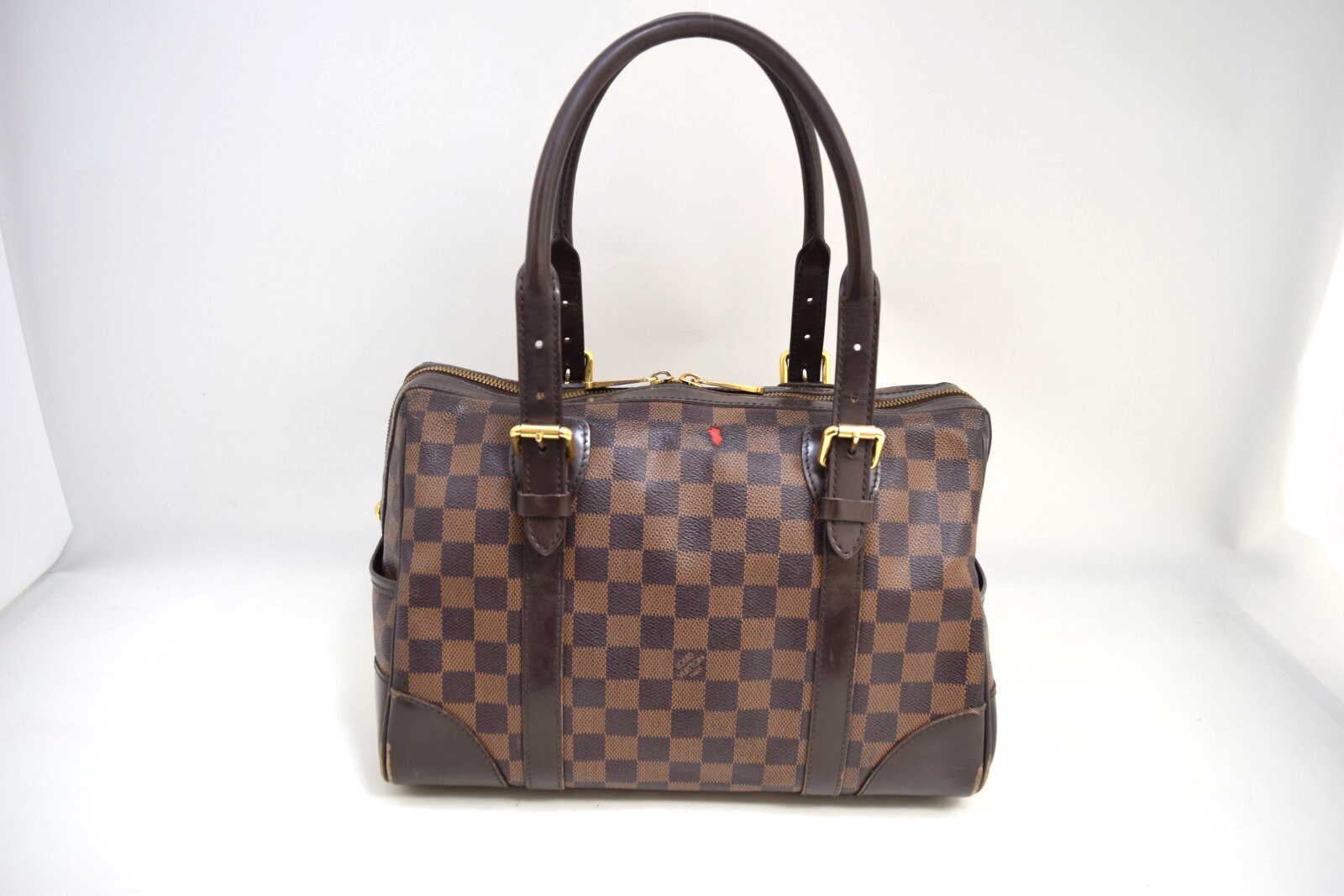 Auth Louis Vuitton Berkeley Hand Bag Damier Canvas N52000 LV 51406 | eBay