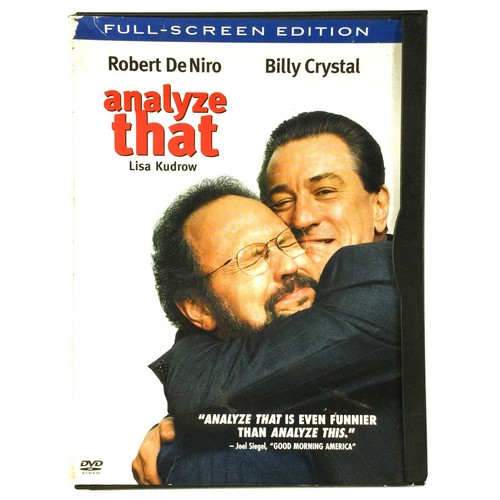 Analyze That (DVD, 2002, Full Screen Version) Billy Crystal Lisa Kudrow ...