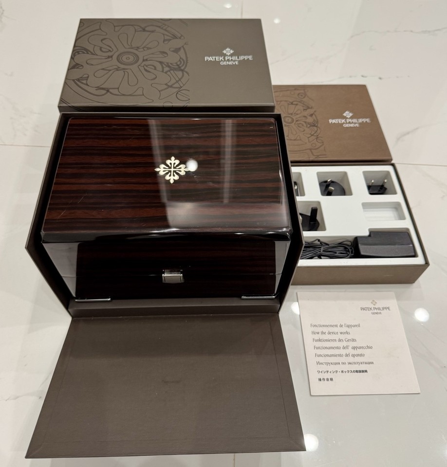 Authentic Patek Philippe Wooden Watch Box Winder PTK-H997 Nautilus ...